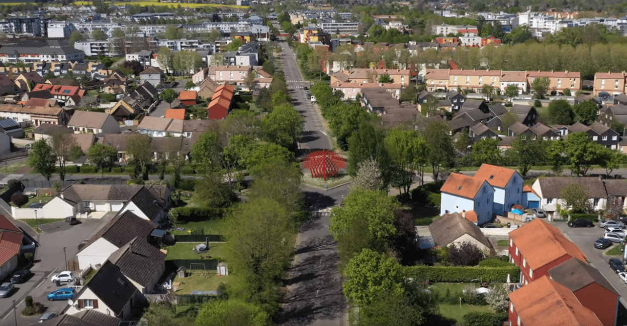 Val-de-Reuil vue du ciel - Val-de-Reuil